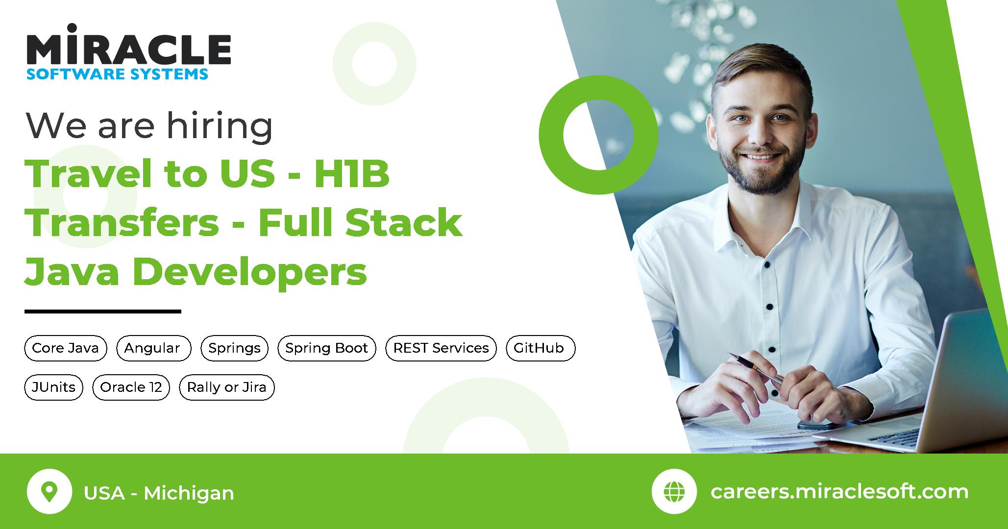 Open Positions | Job Vacancies | US Vacancies : Miracle Software Systems