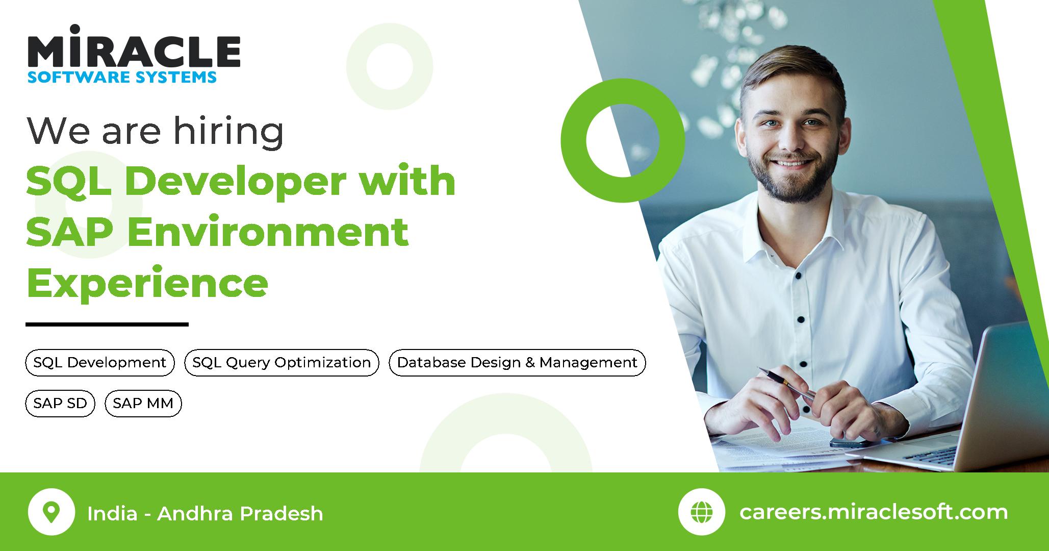 Open Positions | Job Vacancies | US Vacancies : Miracle Software Systems