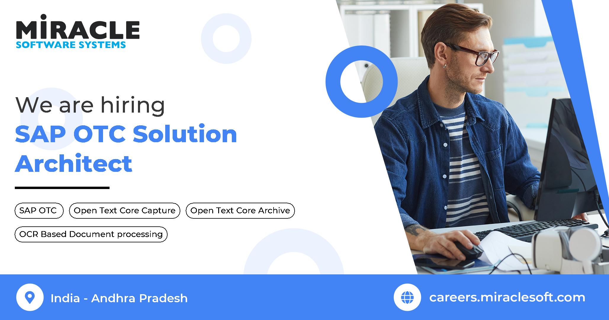 Open Positions | Job Vacancies | US Vacancies : Miracle Software Systems