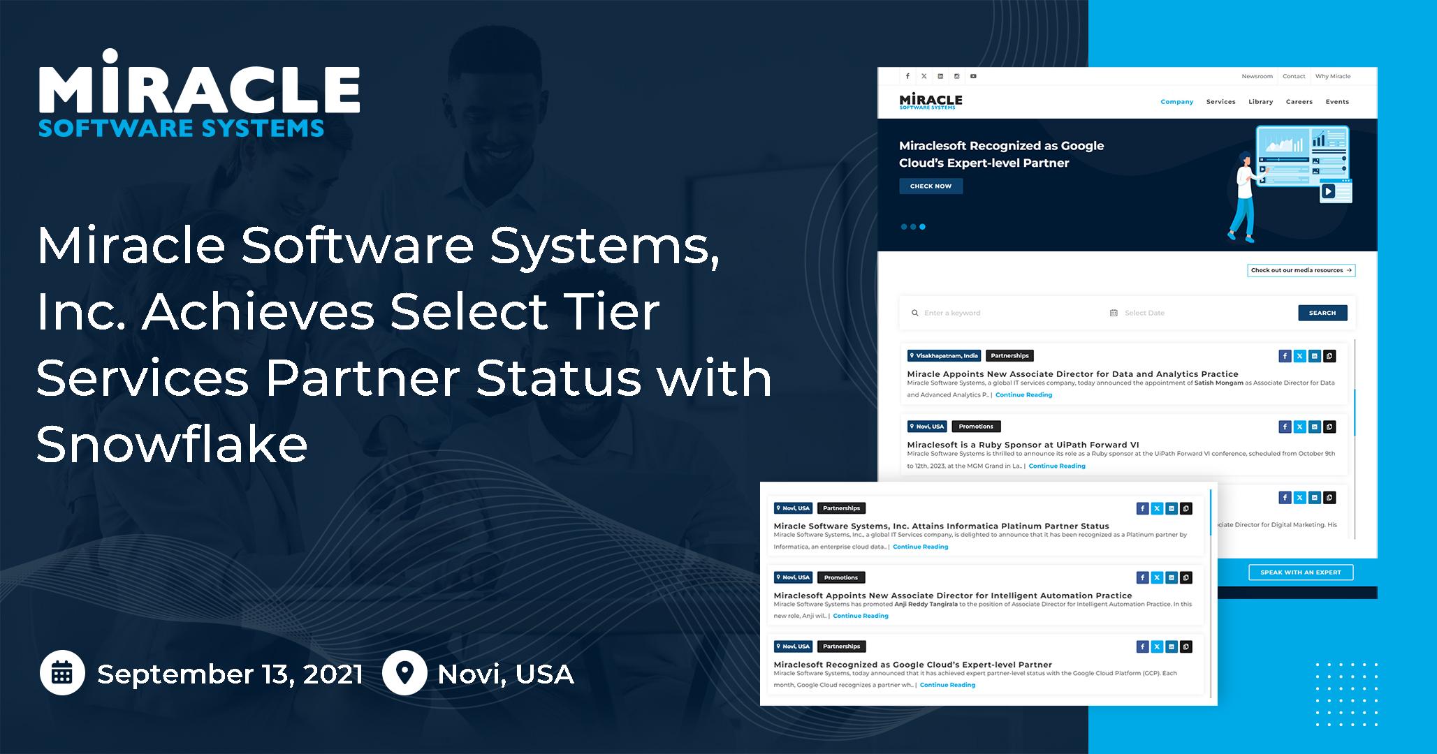 Newsroom | Miracle Software Systems
