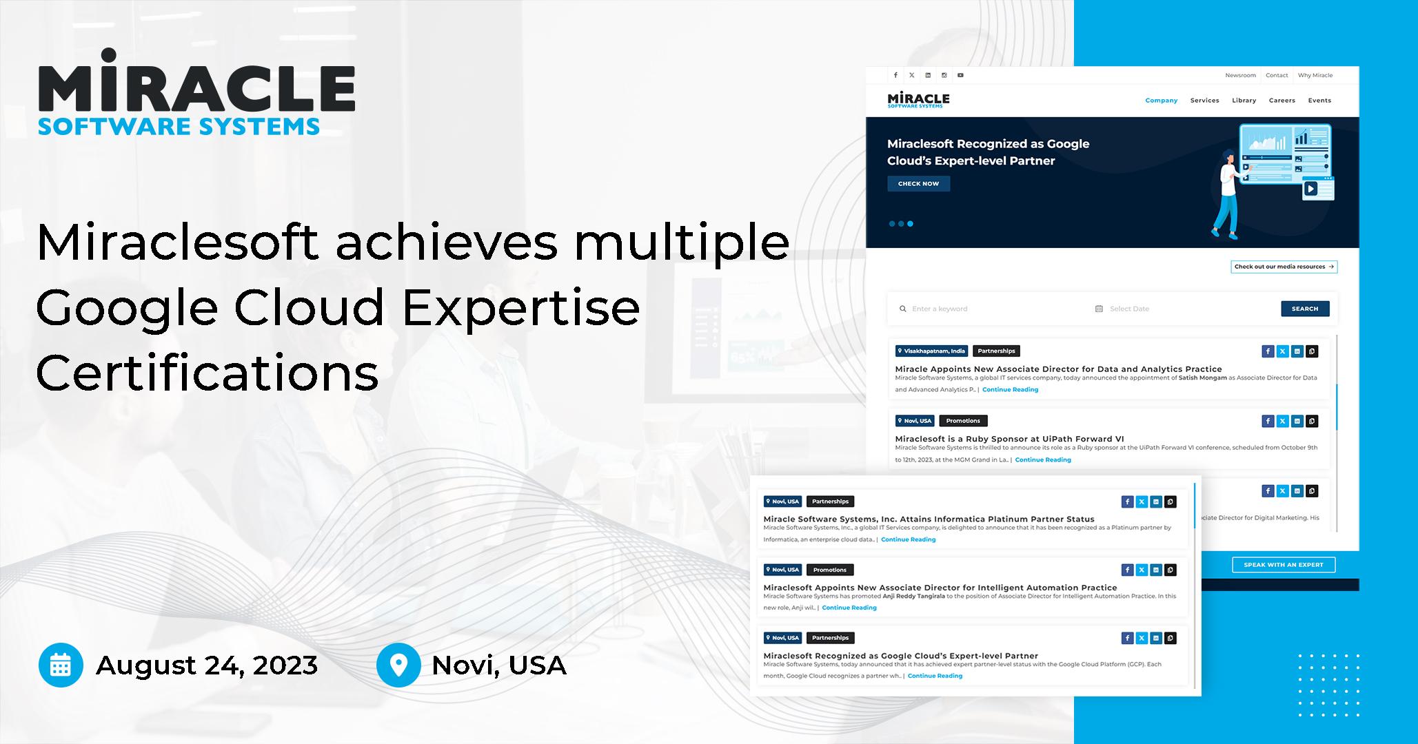 Newsroom | Miracle Software Systems