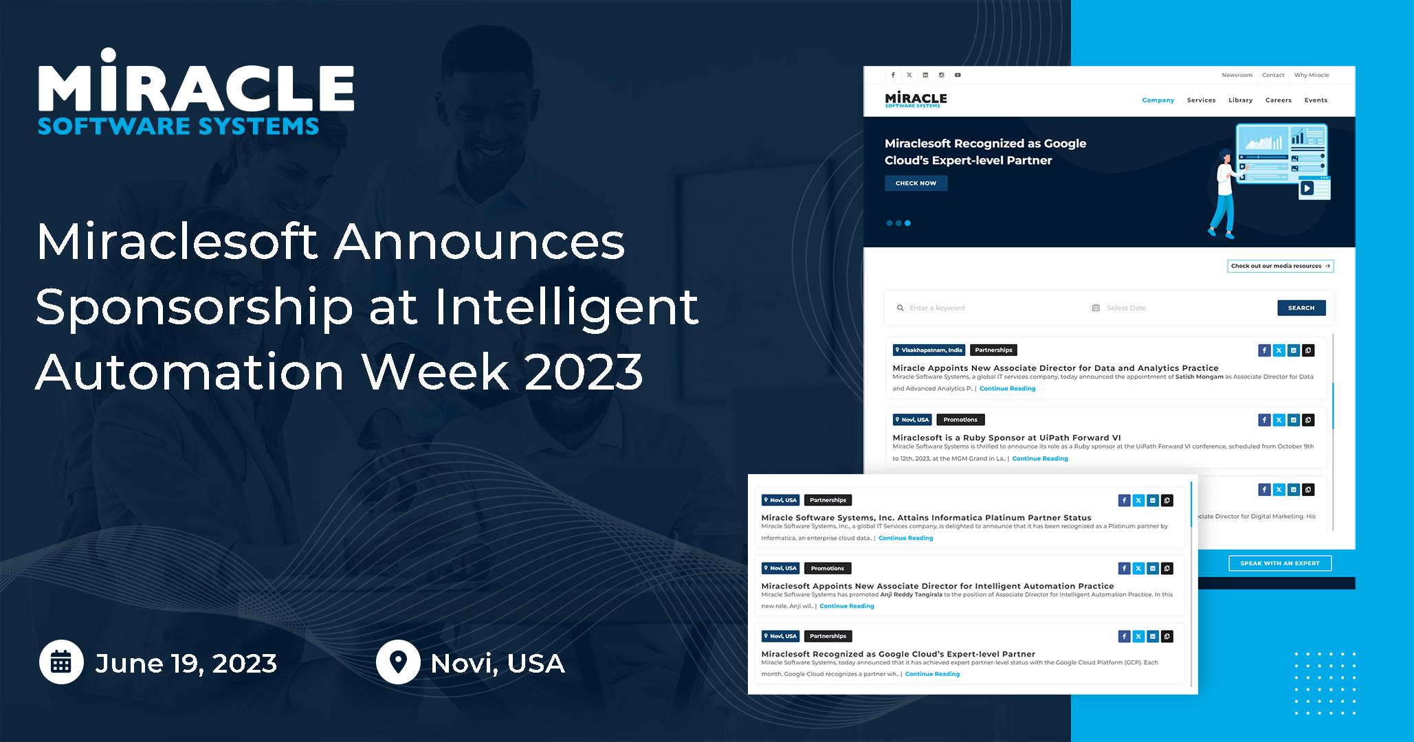 Newsroom | Miracle Software Systems