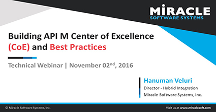 Webinar | Building API M Center of Excellence and Best Practices
