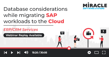 Webinar | Database considerations while migrating SAP workloads to the Cloud