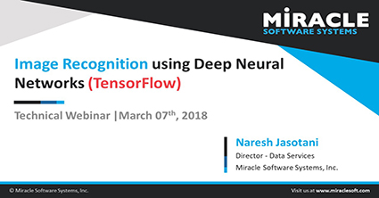 Webinar | Image recognition using Deep Neural Networks (TensorFlow)