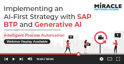 Webinar | Implementing an AI-First Strategy with SAP BTP and Generative AI